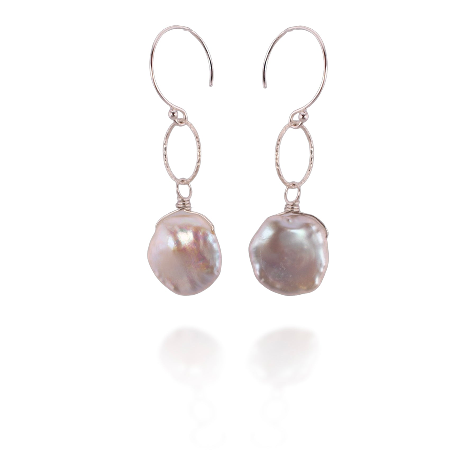 Keshi Pearl Drops: Sterling Silver by Agape Gems from Harold & Hazel